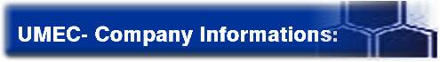 UMEC GmbH -Informations about the company
